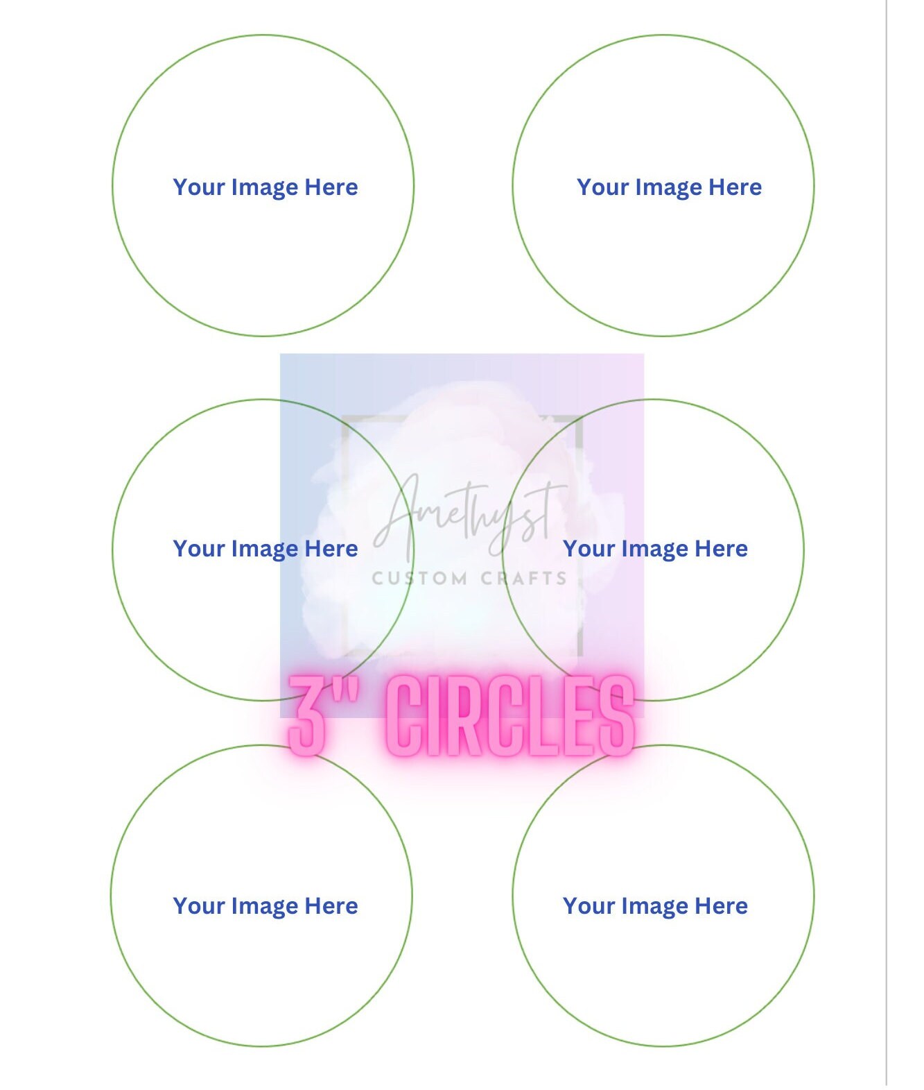 EDIBLE IMAGE TEMPLATES - Microsoft Word Only - Desktop Only! - Etsy