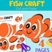 Clown Fish Craft for Kids | Make a Pets Activities | Cut & Paste ...