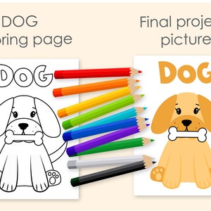Doggy Craft for Kids | Pets Activities | Cut & Paste | Printable Puppy ...
