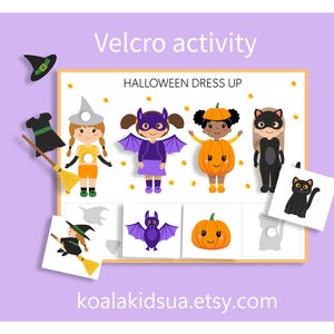 Halloween Dress up Activity: Matching Game Printable (PDF Download) - Etsy