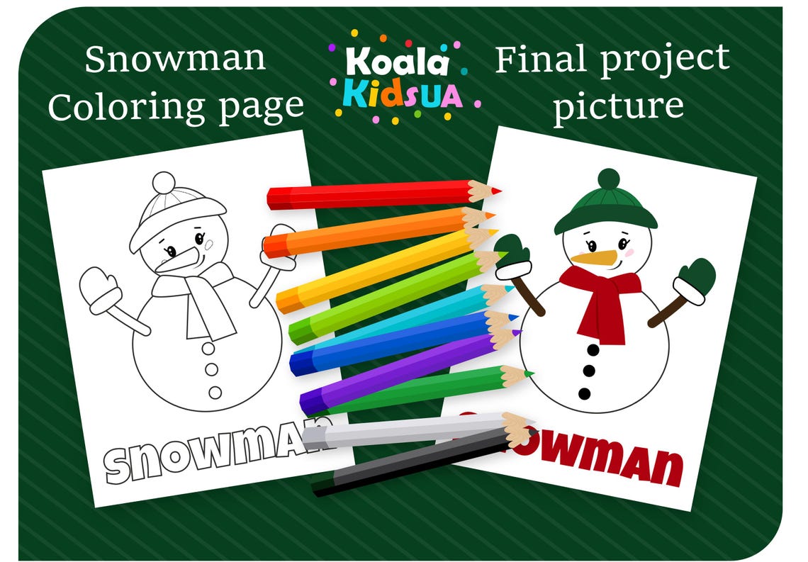 Printable Snowman Craft | Cut Out Paste Glue | Template for Kids ...
