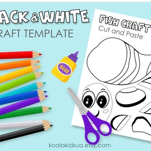 Clown Fish Craft for Kids | Make a Pets Activities | Cut & Paste ...