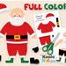 Dress up Santa Claus Paper Doll: Printable Christmas Activity (digital ...