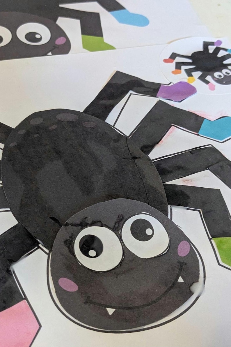 Itsy Bitsy Spider Craft Template: Printable Kids Activity & Coloring ...