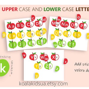 Apple Tree Alphabet Match Activity: Preschool Printable (digital ...
