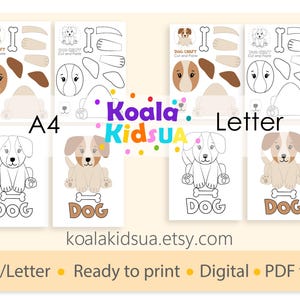 Jack Russell Terrier Craft: Cut & Paste Puppy Activity Dog Paper ...