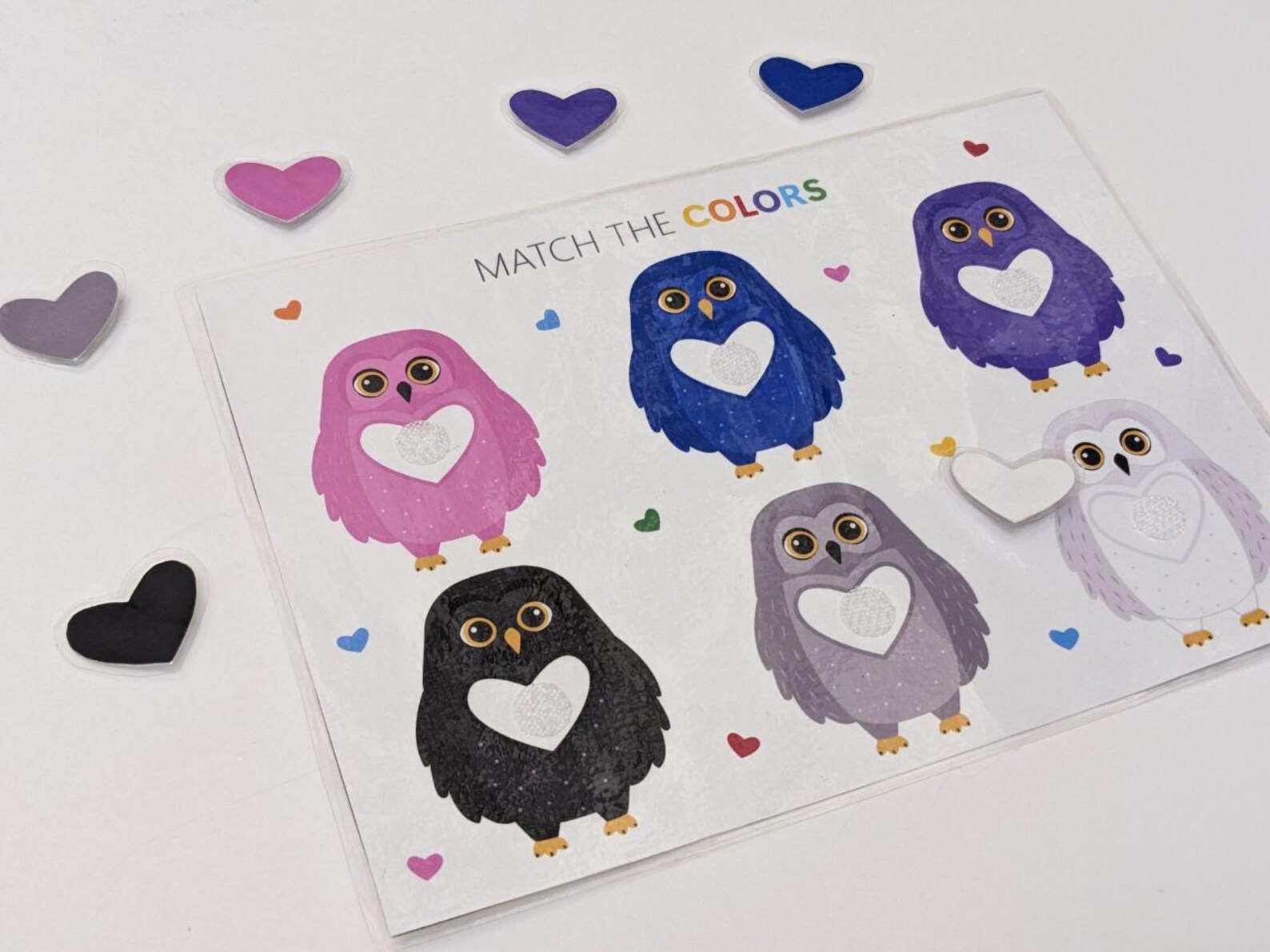 Owl Color Matching Game: Montessori Toddler Printable (digital Download ...