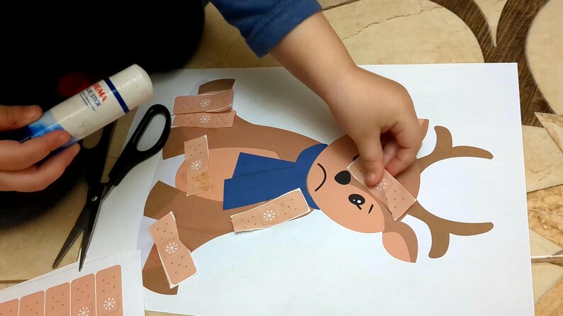 Band-aid Christmas Activities | Santa Needs Your Help | Cut & Paste ...