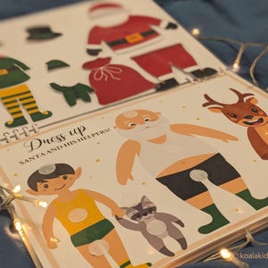 Christmas Busy Book | Dress up Santa, Gingerbread House (digital ...