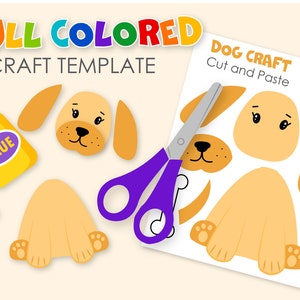 Doggy Craft for Kids | Pets Activities | Cut & Paste | Printable Puppy ...
