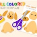 Puppy Paper Craft: Cut, Paste & Color - Kids' Activity (digital ...