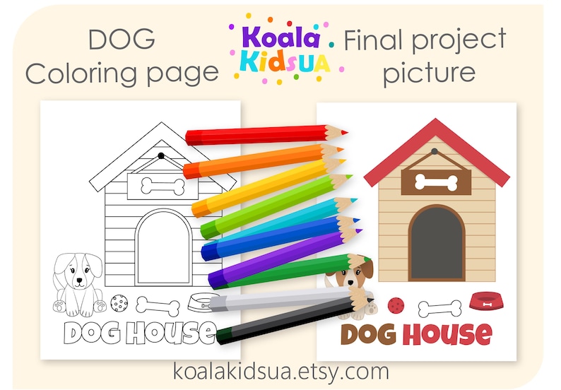 Build a Dog House Craft | Jack Russell Activity, Coloring Pages ...