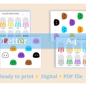 Matching Color | Colored Jellyfish | Sorting KIDS Toddler Game | Summer ...