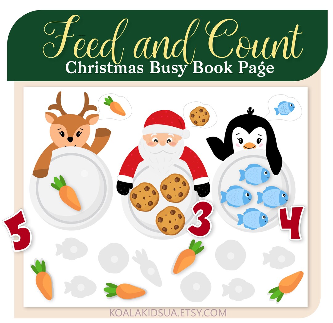 Winter Busy Book Page for Toddler and Kindergarten Kids | Feed and ...