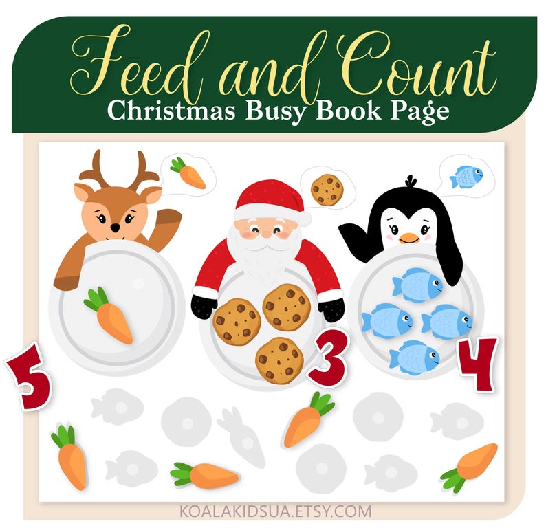 Winter Busy Book Page for Toddler and Kindergarten Kids | Feed and ...