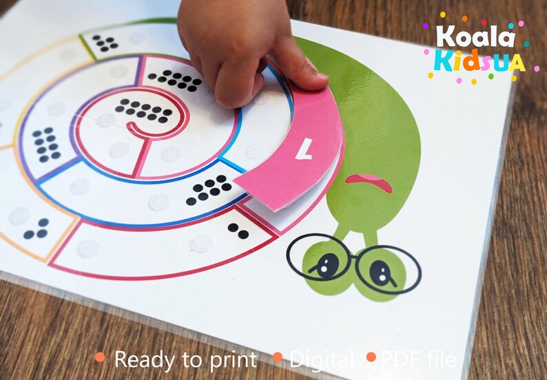 Counting 1–10 | Snail Rainbow Colors Matching | Busy Book Printable ...