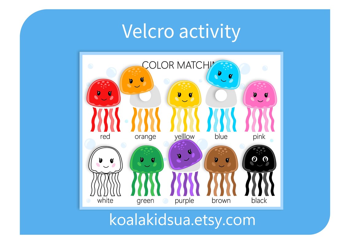 Matching Color | Colored Jellyfish | Sorting KIDS Toddler Game | Summer ...
