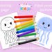 Jellyfish Paper Craft: Cut, Glue & Color - Kids Activity (printable PDF ...