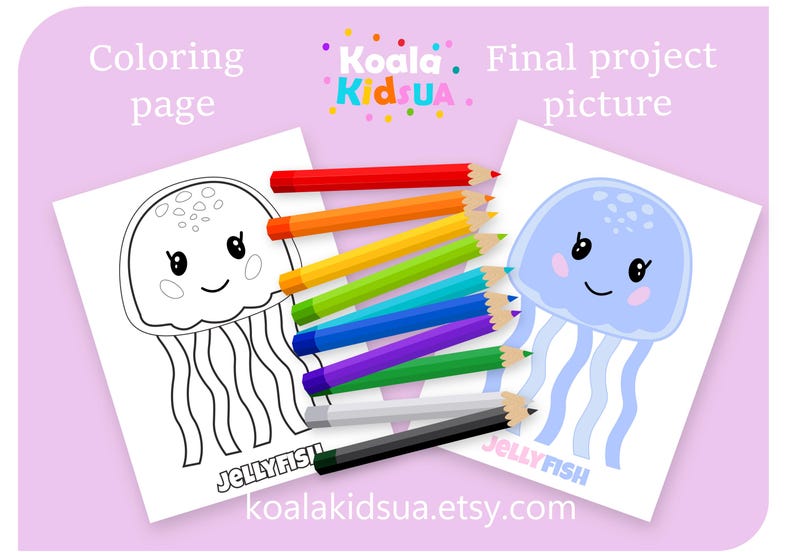 Build a Jellyfish | Cut Out and Glue | Printable PDF Paper Craft ...