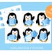Penguin Shapes Matching Game: Winter Preschool Printable (digital ...