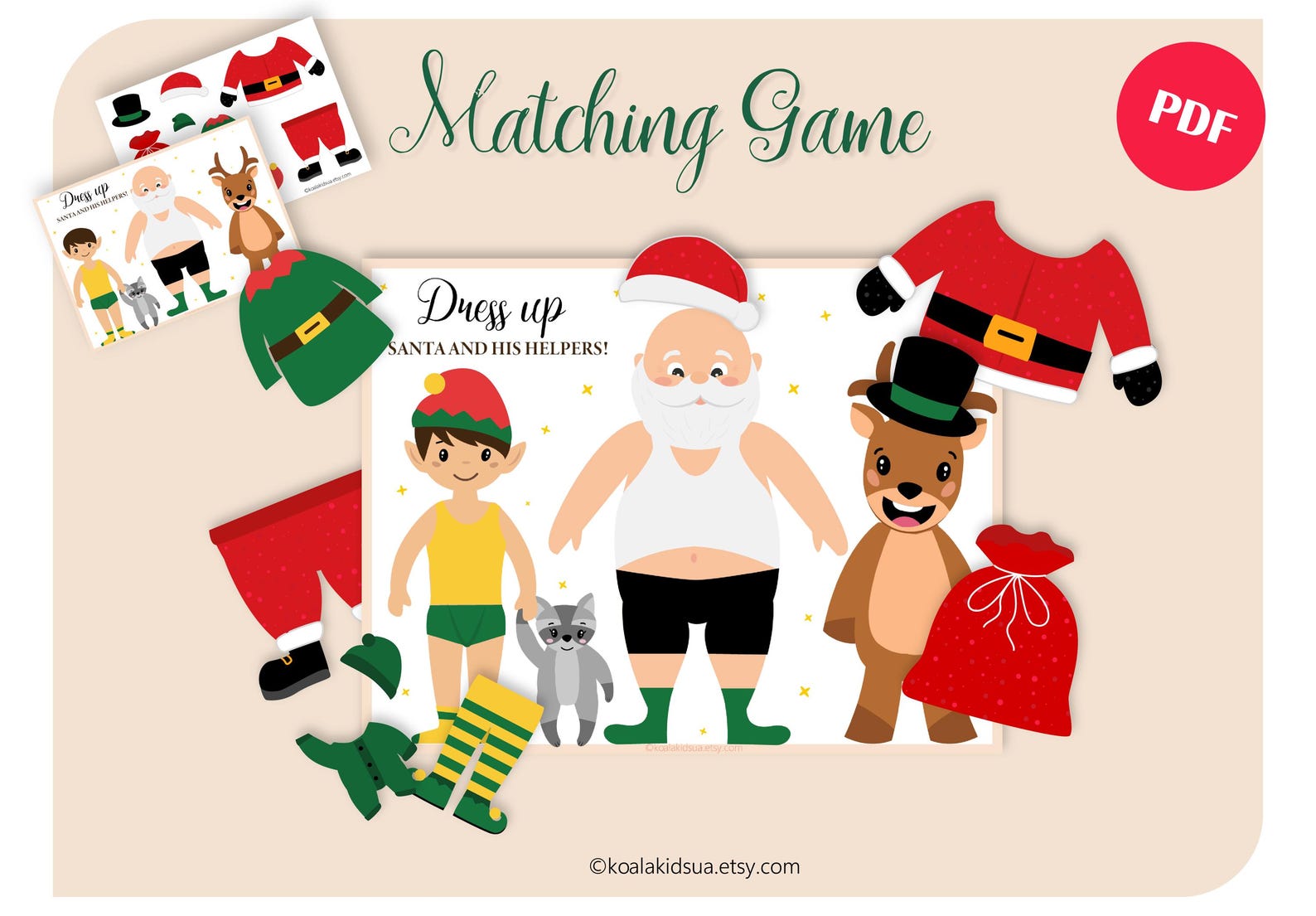 Christmas Busy Book | Dress up Santa, Gingerbread House (digital ...