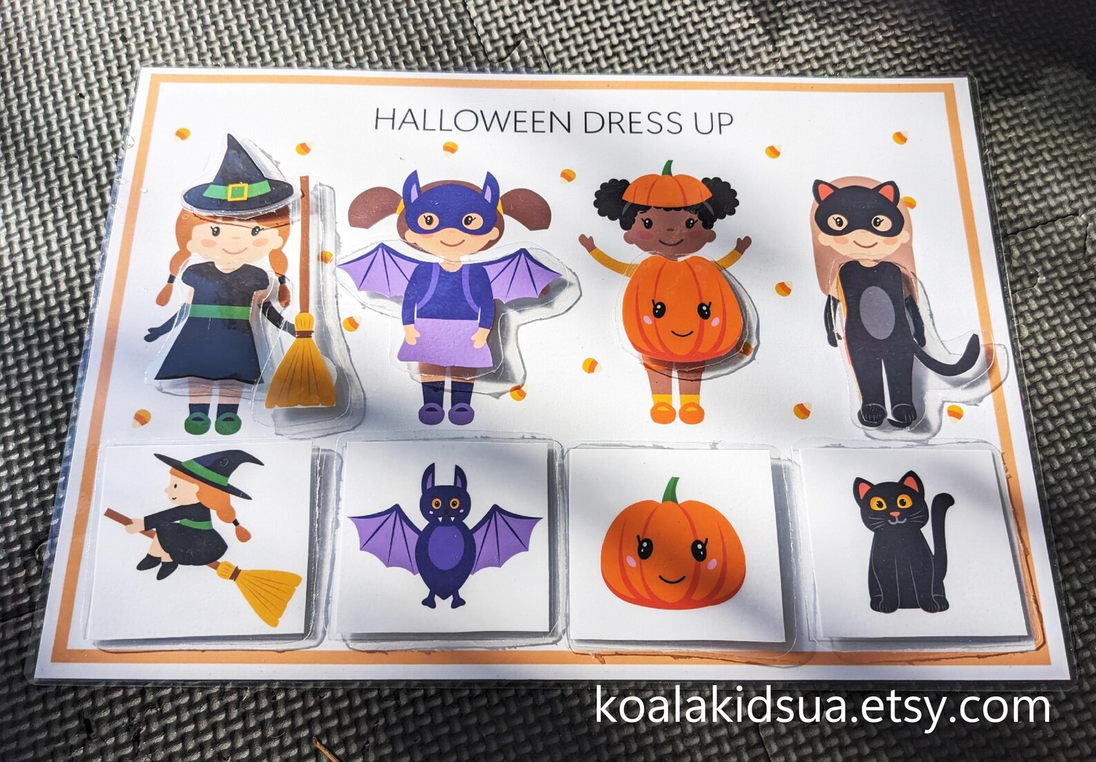 Halloween Dress up Activity: Matching Game Printable (PDF Download) - Etsy