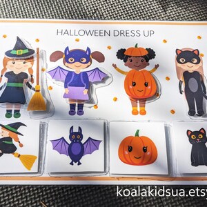 Halloween Dress up Activity: Matching Game Printable (PDF Download) - Etsy
