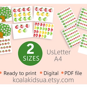 Apple Tree Alphabet Match Activity: Preschool Printable (digital ...