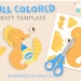 Seahorse Craft Template | Cut & Paste Activity (printable PDF) - Etsy