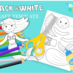 Build a Mermaid Printables Activity Make a Mermaid Craft for Kids Busy ...