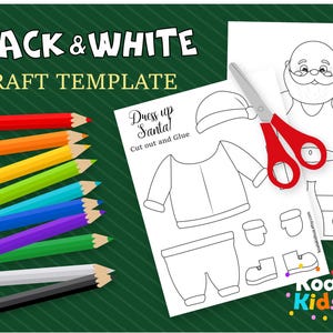 Dress up Santa Claus | Cut Out & Glue | Paper Doll| Printable Christmas ...