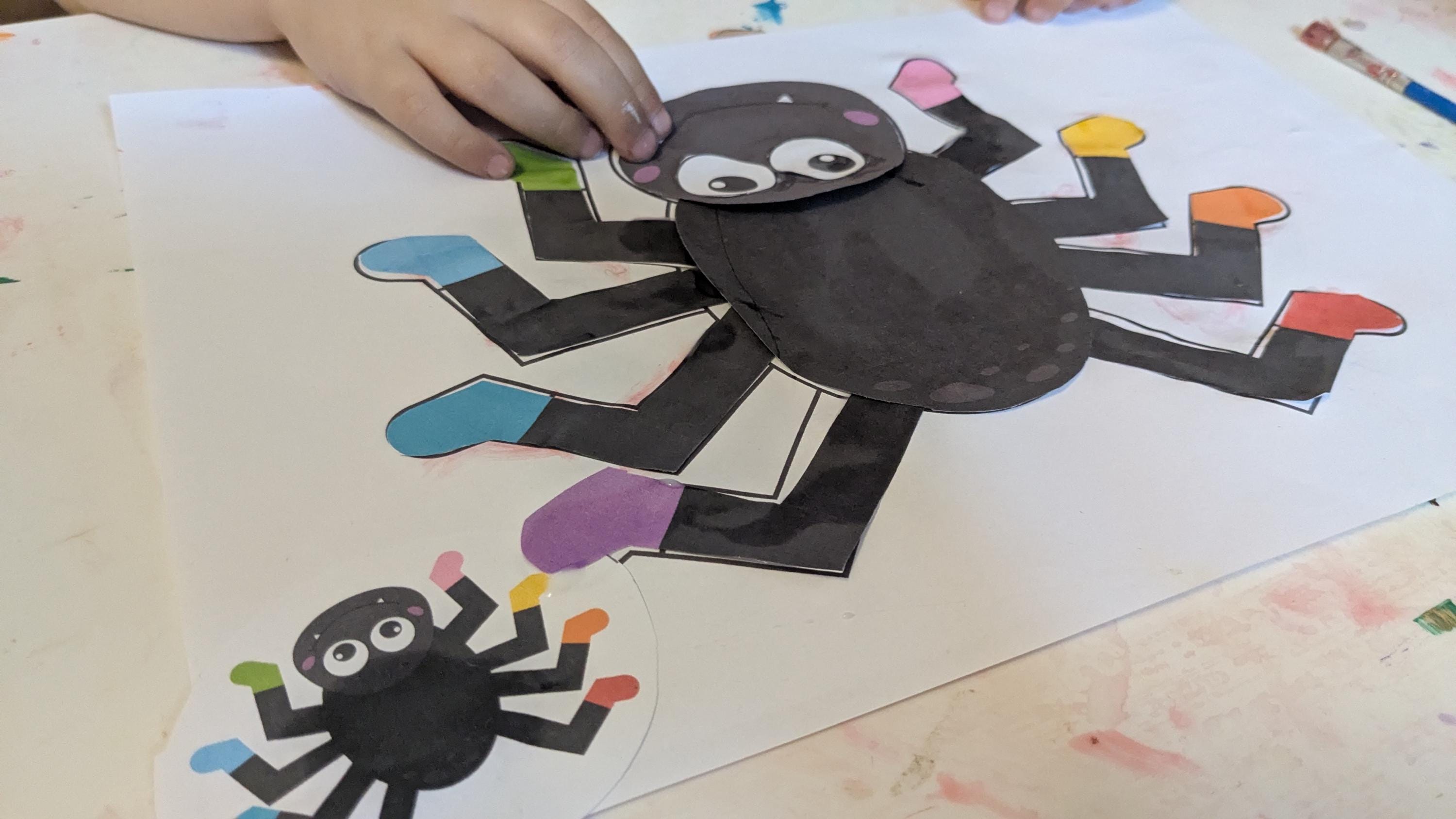 Itsy Bitsy Spider Craft Template: Printable Kids Activity & Coloring ...
