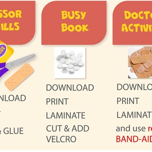 Band-aid Animal Treat Cut & Paste Activity: Toddler Quiet Book (digital ...