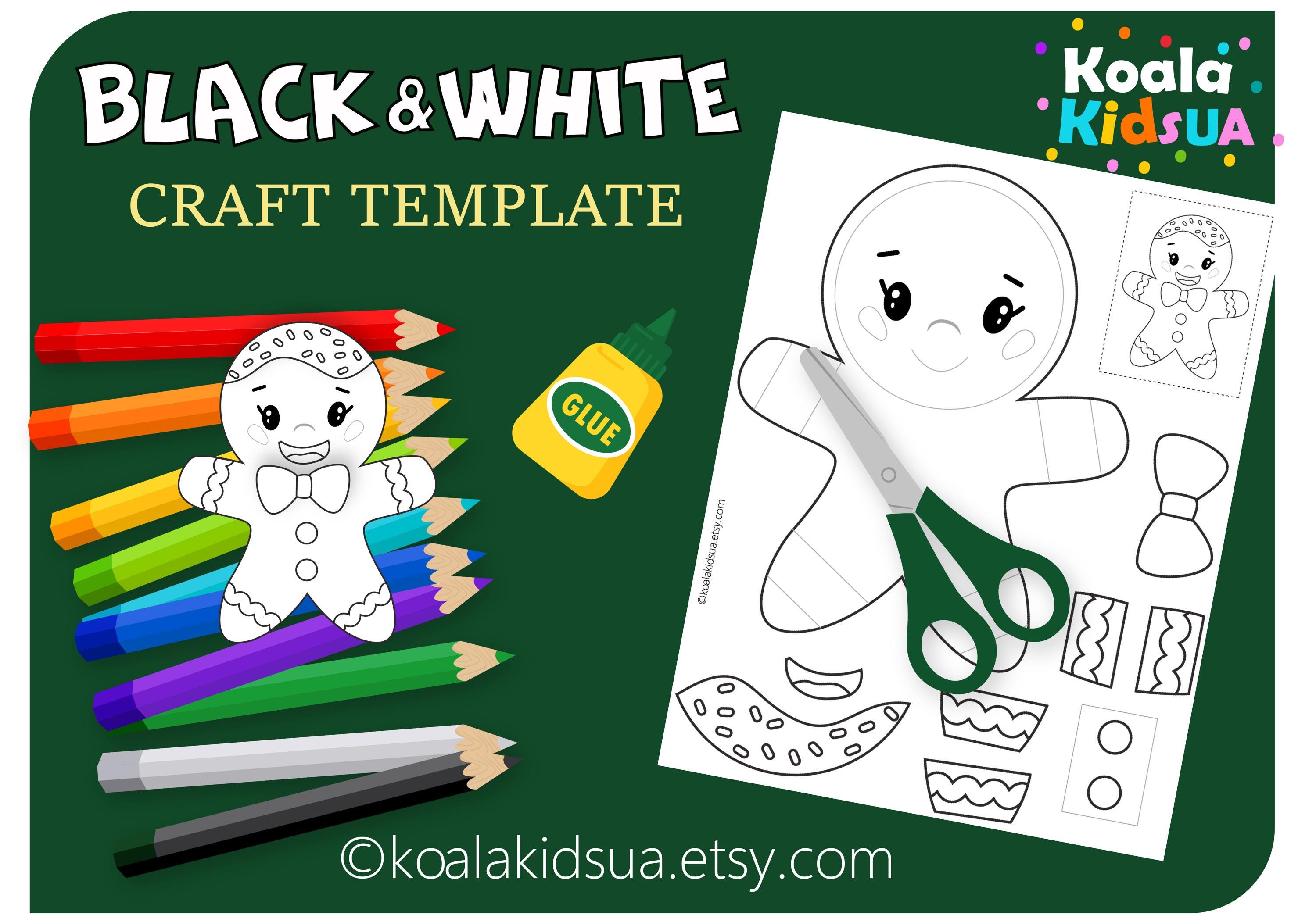 Gingerbread Man Cut and Paste Activity + Bonus | Christmas Craft ...