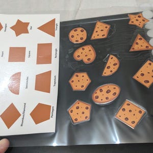 Cookies for Santa Shapes Matching Game | Printable Preschool Worksheets ...