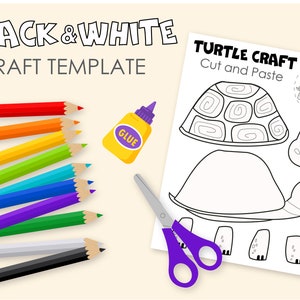 Land Turtle Craft for Kids | Pets Activities | Cut & Paste | Printable ...