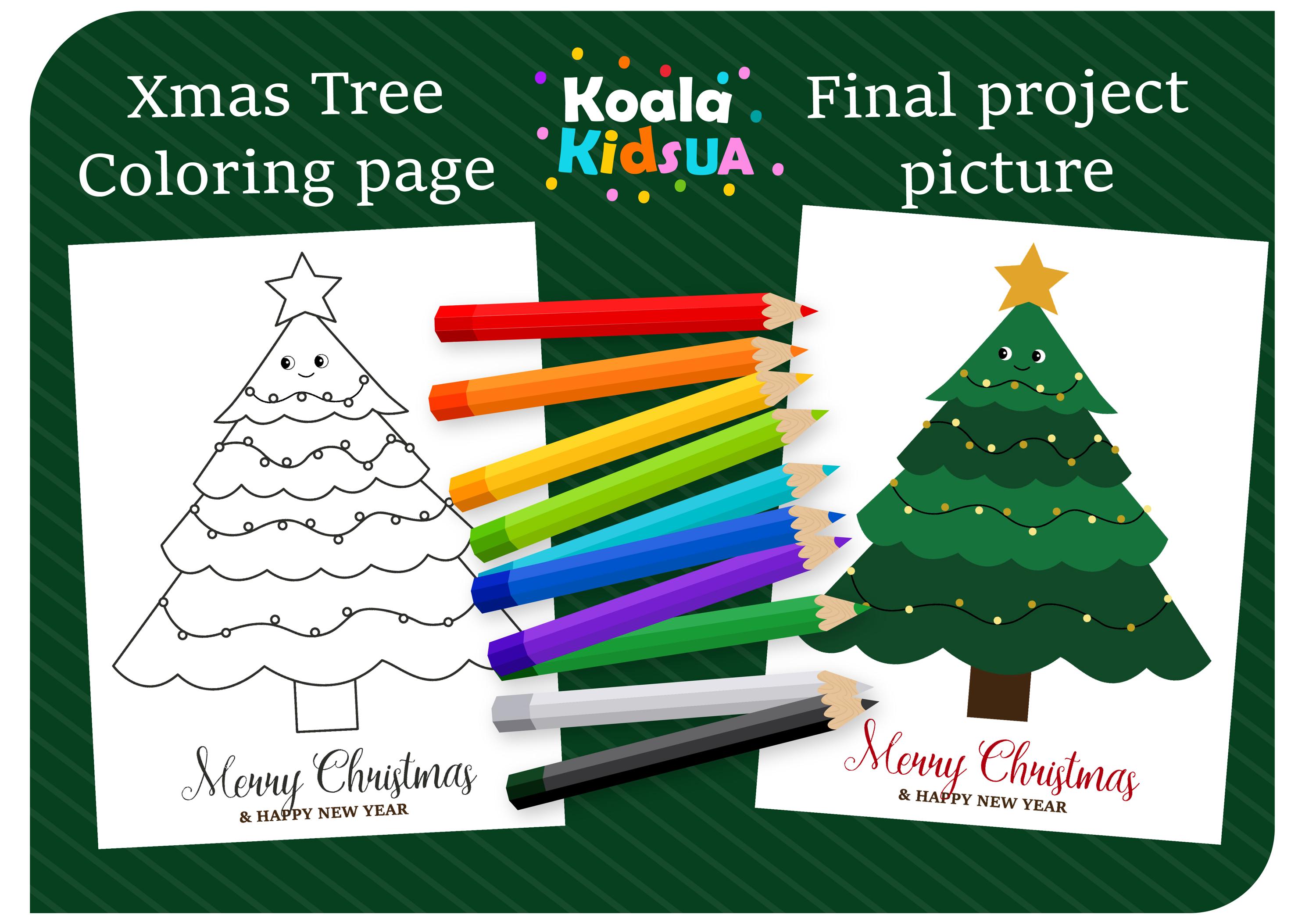 Christmas Tree Cut Out & Glue | Printable Craft Template | Winter ...