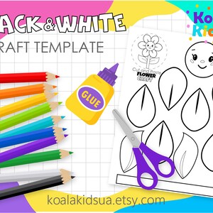 Build a Flower | Cut Out Color and Paste Glue | Summer Garden ...