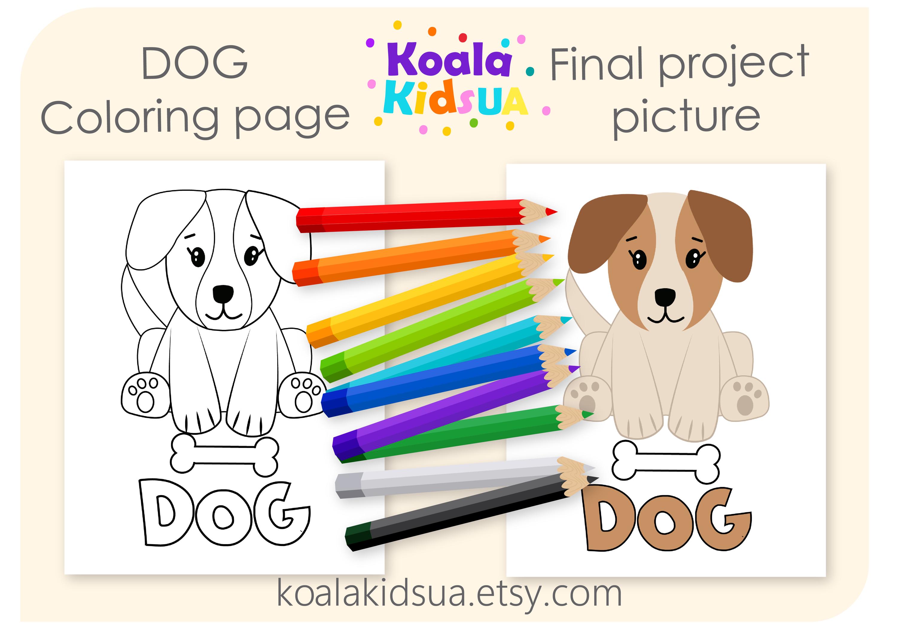 Dog Craft for Kids | Jack Russell Terrier | Pets Activities | Cut ...