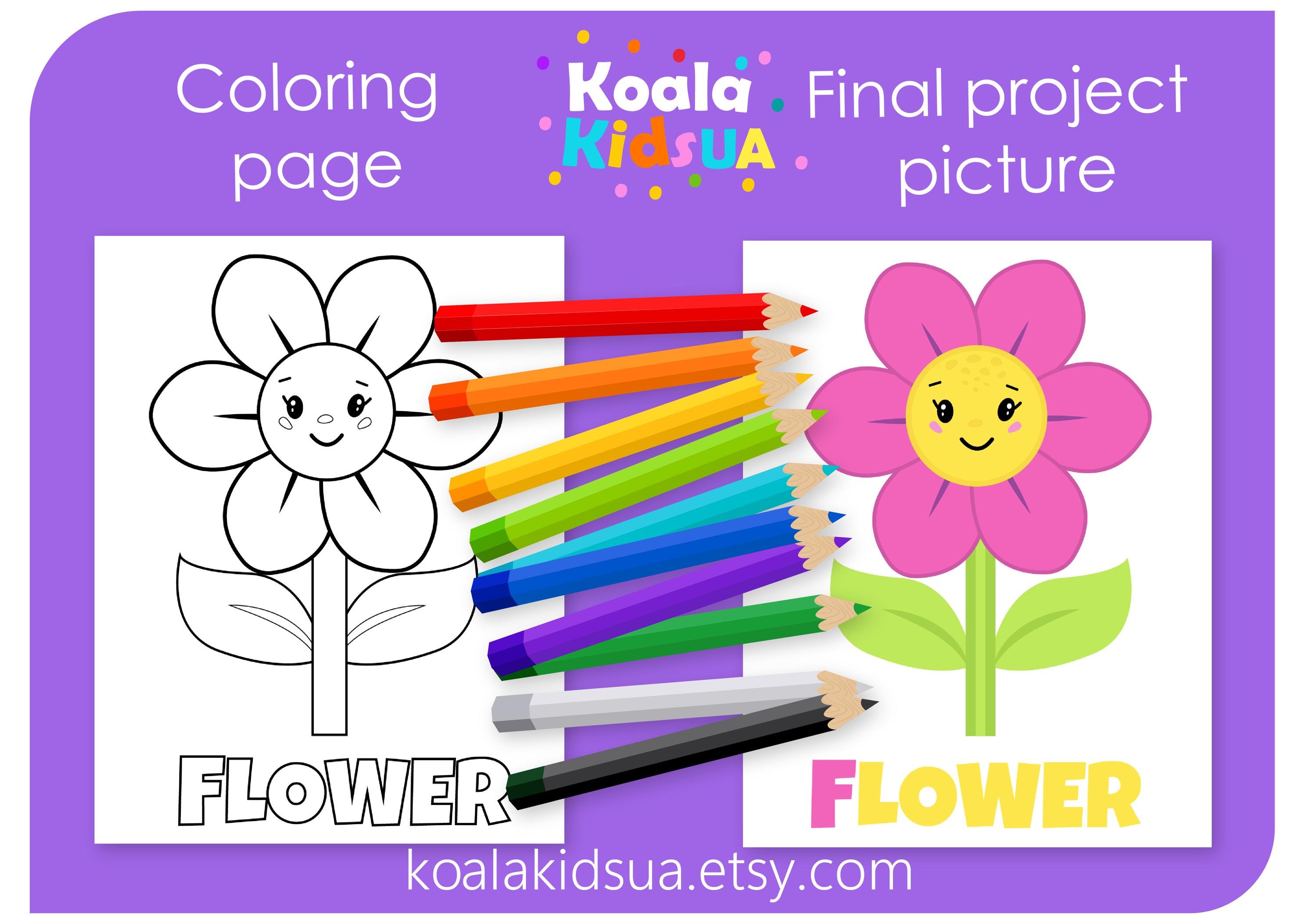 Build a Flower | Cut Out Color and Paste Glue | Summer Garden ...
