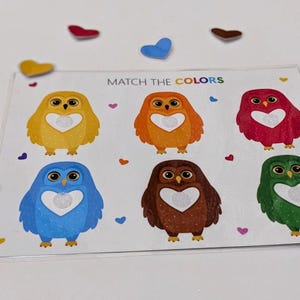 Owl Color Matching Activity for Kids| Toddler Printable| Montessori ...