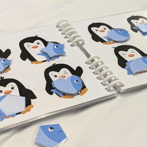 Feed the Penguins Fish | 2D Shapes Matching | Activity Winter Busy Book ...