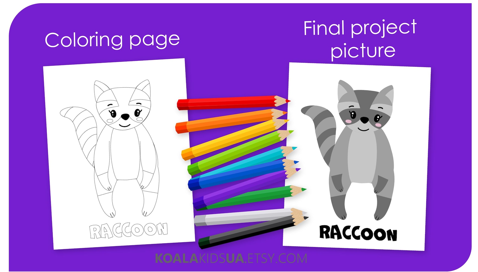 Build a Raccoon| Paper Craft for Kids | Zoo Forest Activities | Cut Out ...