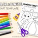 Hamster Craft for Kids: Cut & Paste Activity (printable PDF) - Etsy