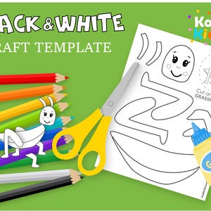 Build a Grasshopper Cut Out and Paste | Paper Insects Bugs Template ...