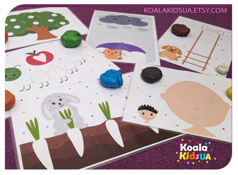 12 PLAY DOUGH MATS. Playdought Play Doh Playdoh Printable Snake, Snail ...