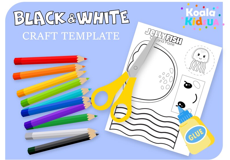 Build a Jellyfish | Cut Out and Glue | Printable PDF Paper Craft ...