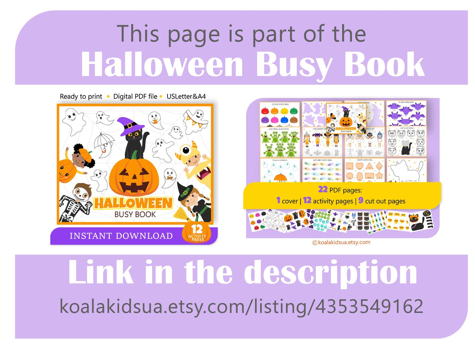 Halloween Dress up Activity: Matching Game Printable (PDF Download) - Etsy