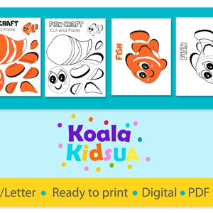 Clown Fish Craft for Kids | Make a Pets Activities | Cut & Paste ...