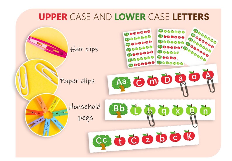 Apple Tree Alphabet Match Activity: Preschool Printable (digital ...